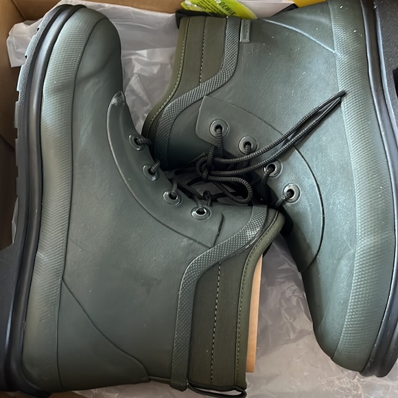 Shoes | Nib Minor Scuff In Pics Dark Green Boots | Poshmark